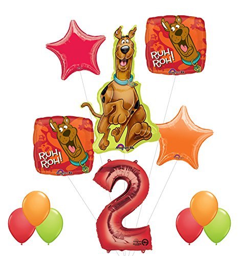 Scooby Doo 2nd Birthday Party Supplies and Balloon Decorations – Big ...